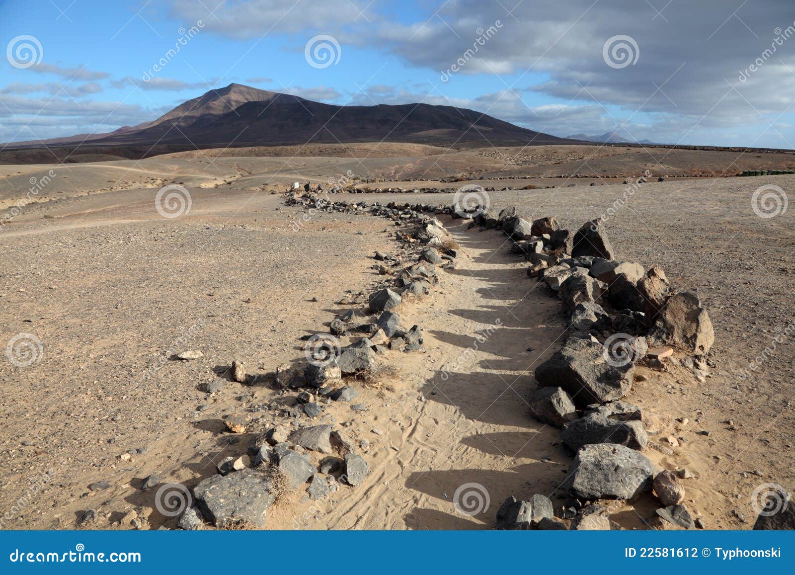 Hiking Trail on Lanzarote, Spain Stock Photo - Image of lanzarote, walk ...