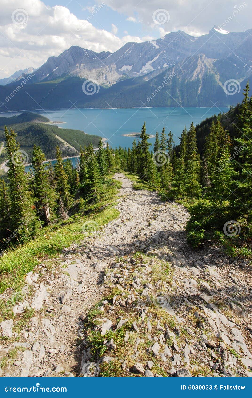 Hiking Trail on Mountain Ridge Stock Image - Image of ridge, canada ...