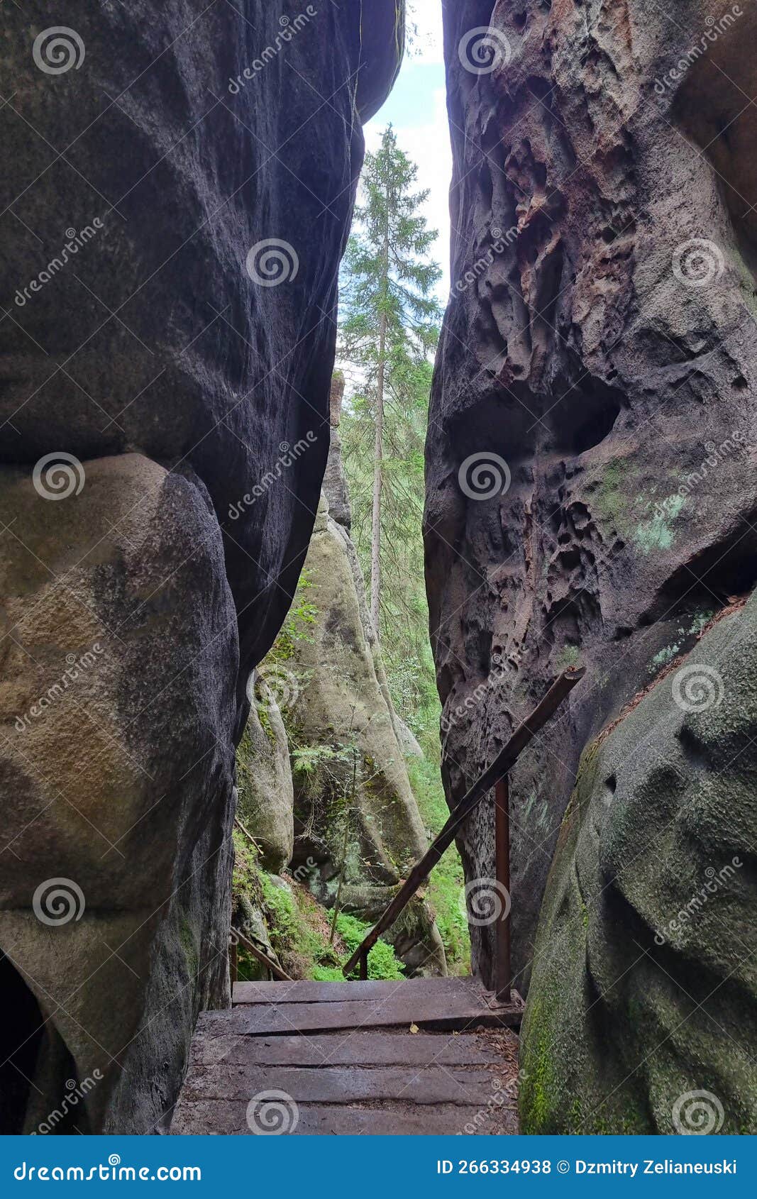 Hiking Trail in the Mountains between Two Rocks. Hiking. Stock Photo ...