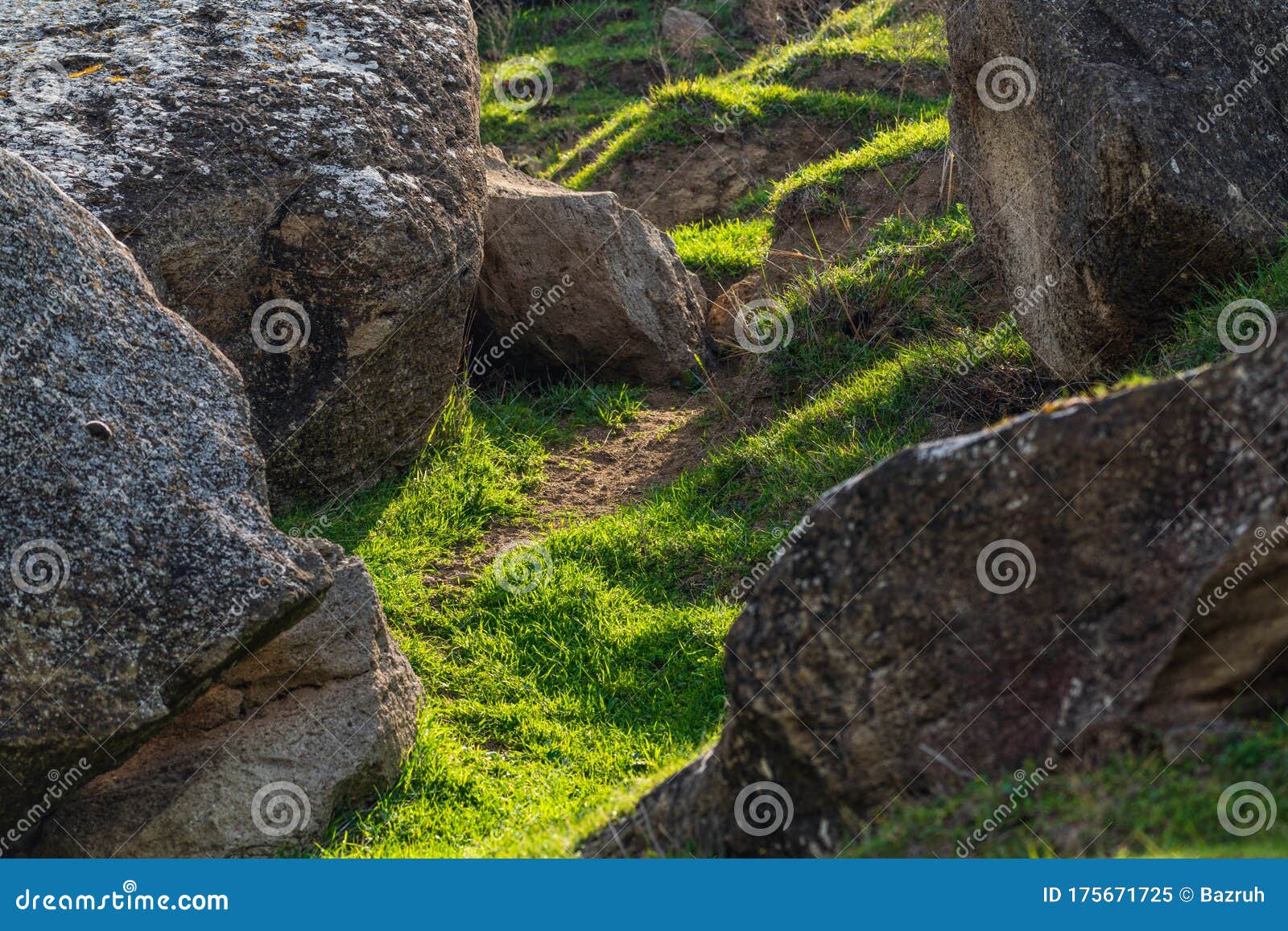 Hiking Trail between the Rocks Stock Image - Image of tourism, nature ...
