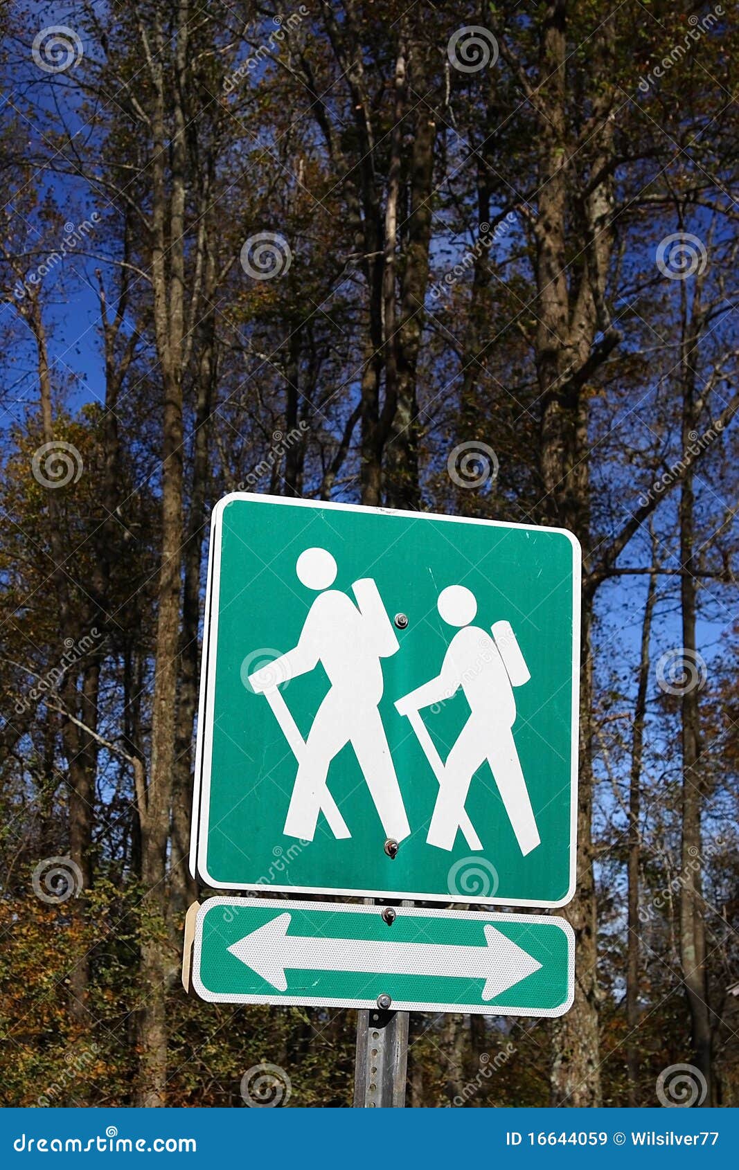Hiking Trail Sign stock image. Image of trail, appalachian - 16644059