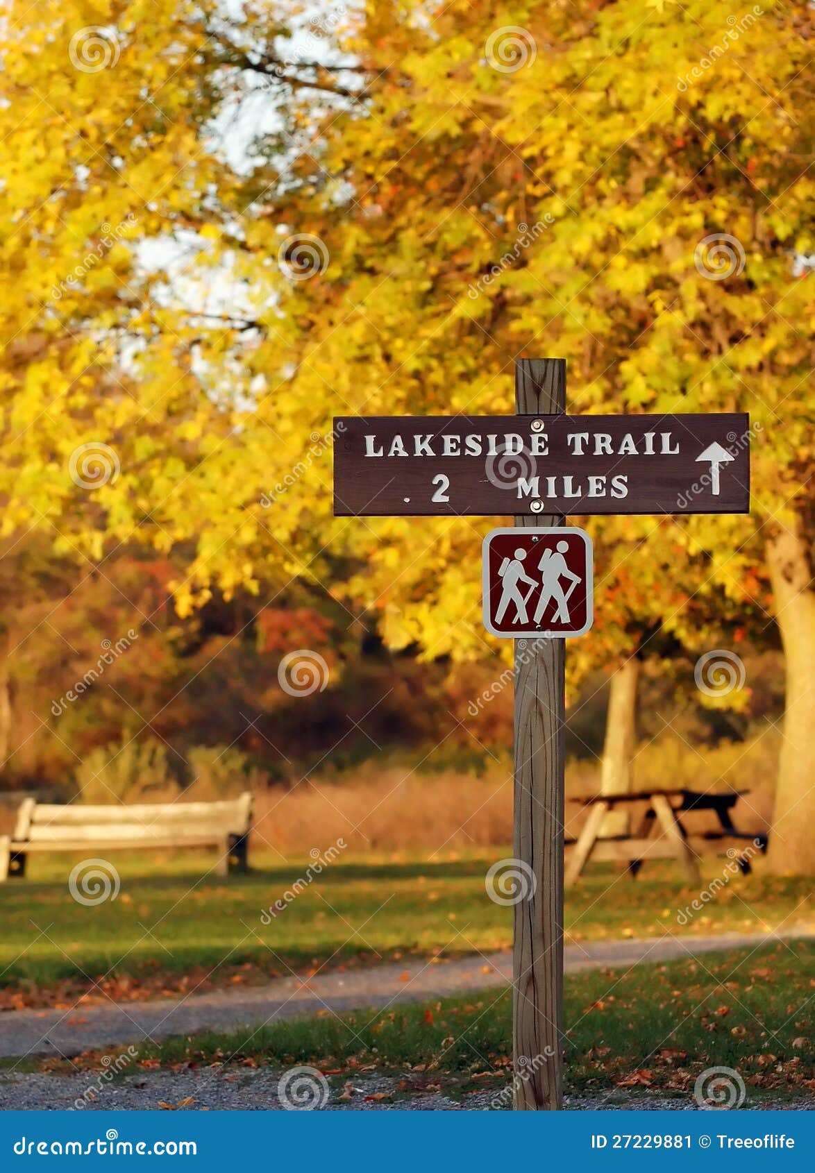 Hiking trail sign stock image. Image of sign, nature - 27229881