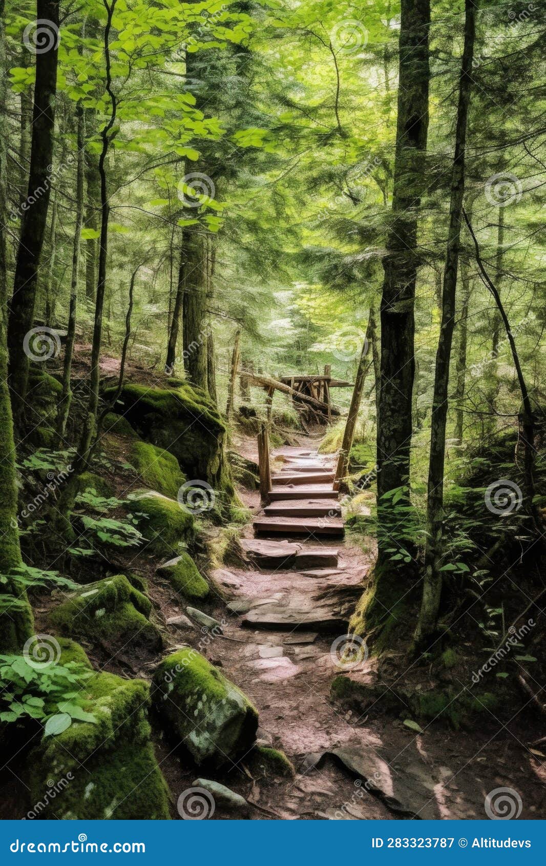 Hiking Trail with Signage Indicating Difficulty Level Stock ...