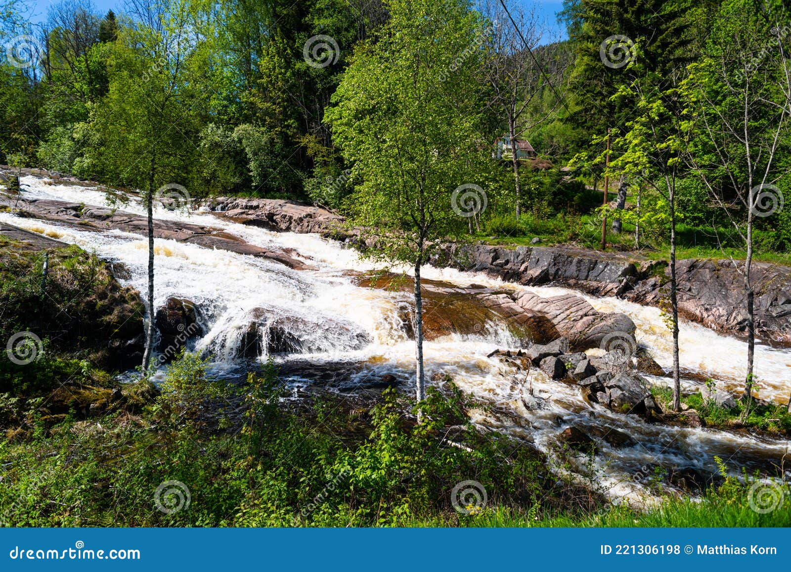 On the Hiking Trail To Trollfoss and Pinas in Norway Stock Photo ...