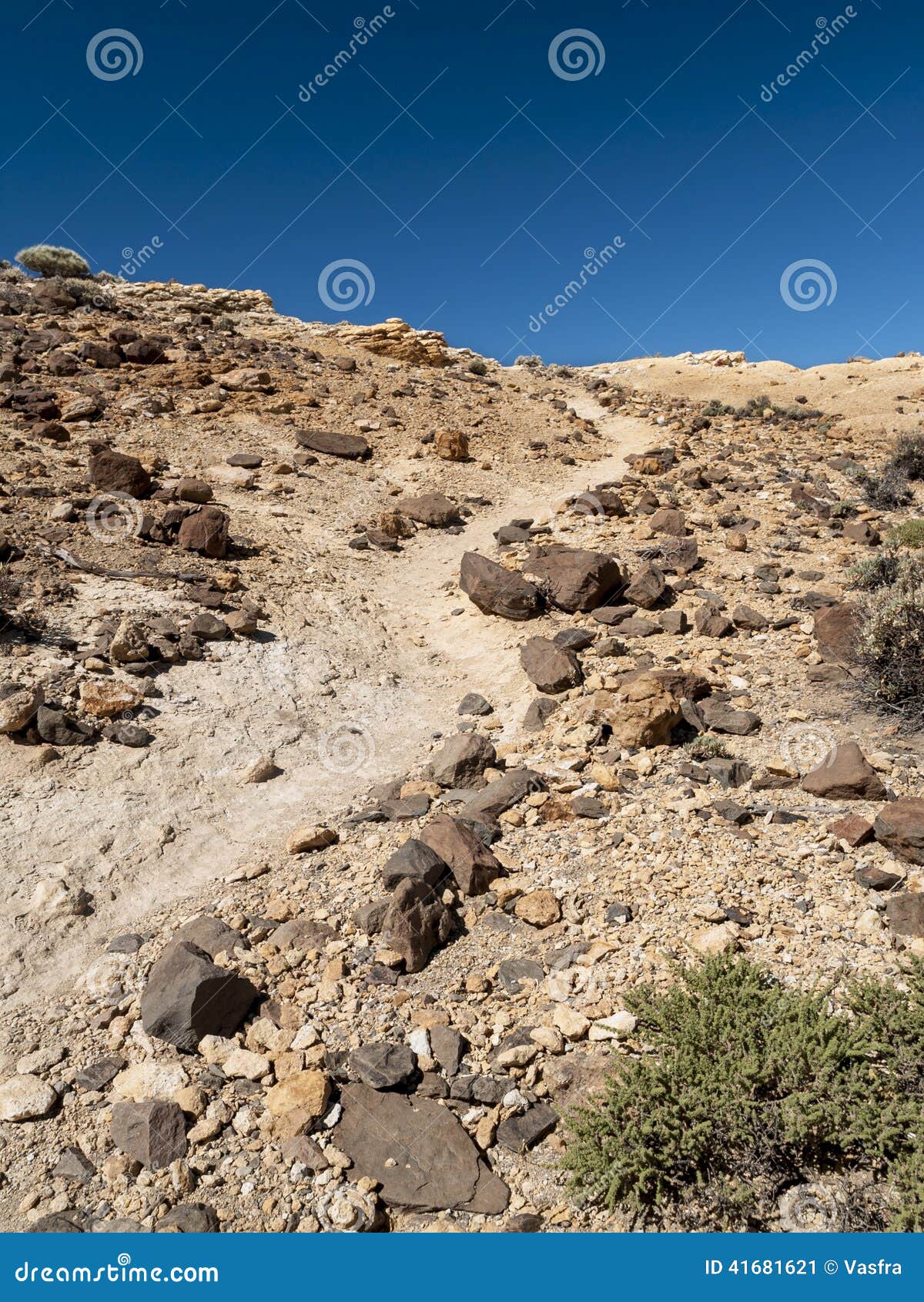 Hiking Trail in a Volcanic Ground Stock Image - Image of wonderland ...