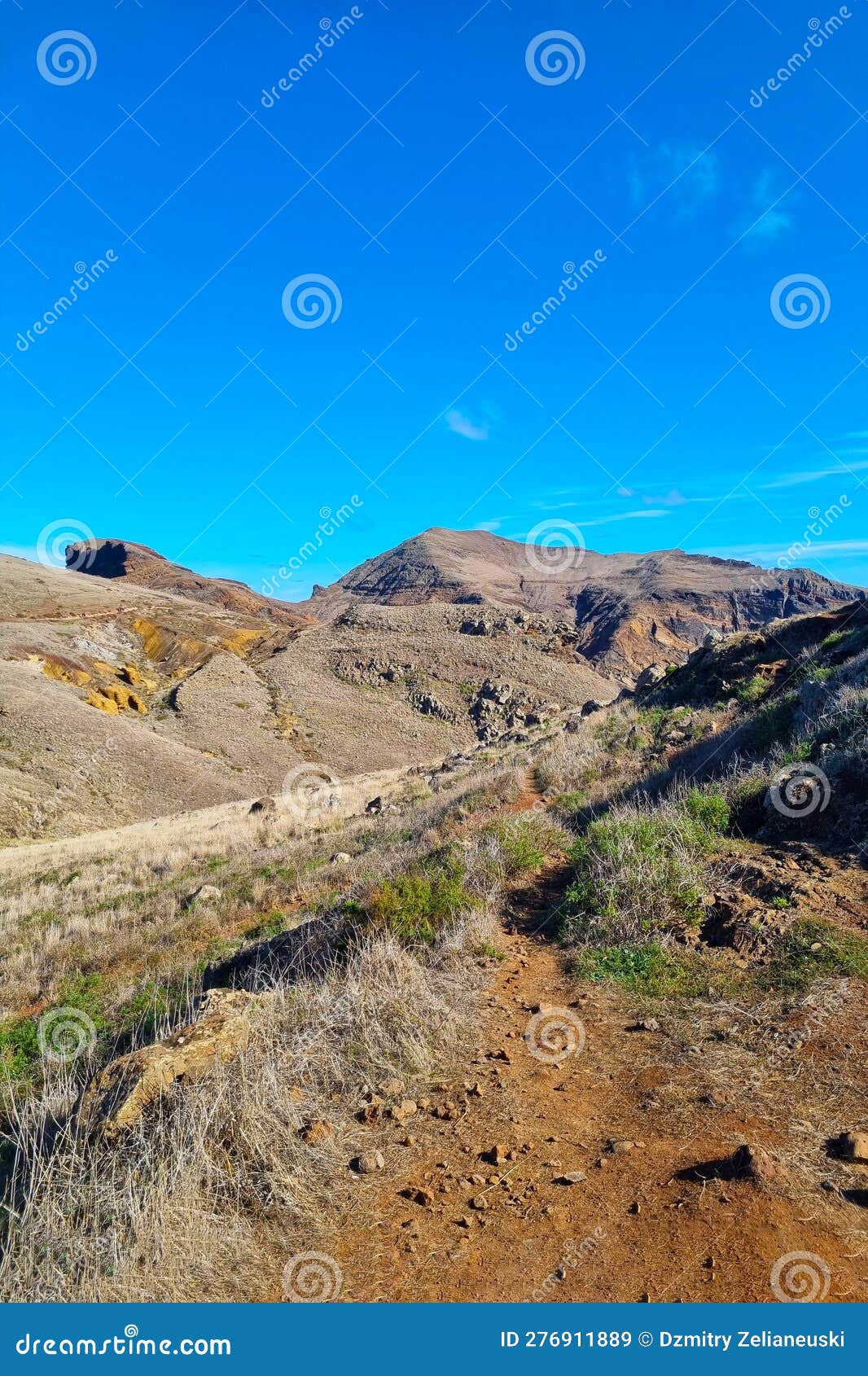 Hiking Trails on the Island of Madeira. Hiking on the Slopes of the ...