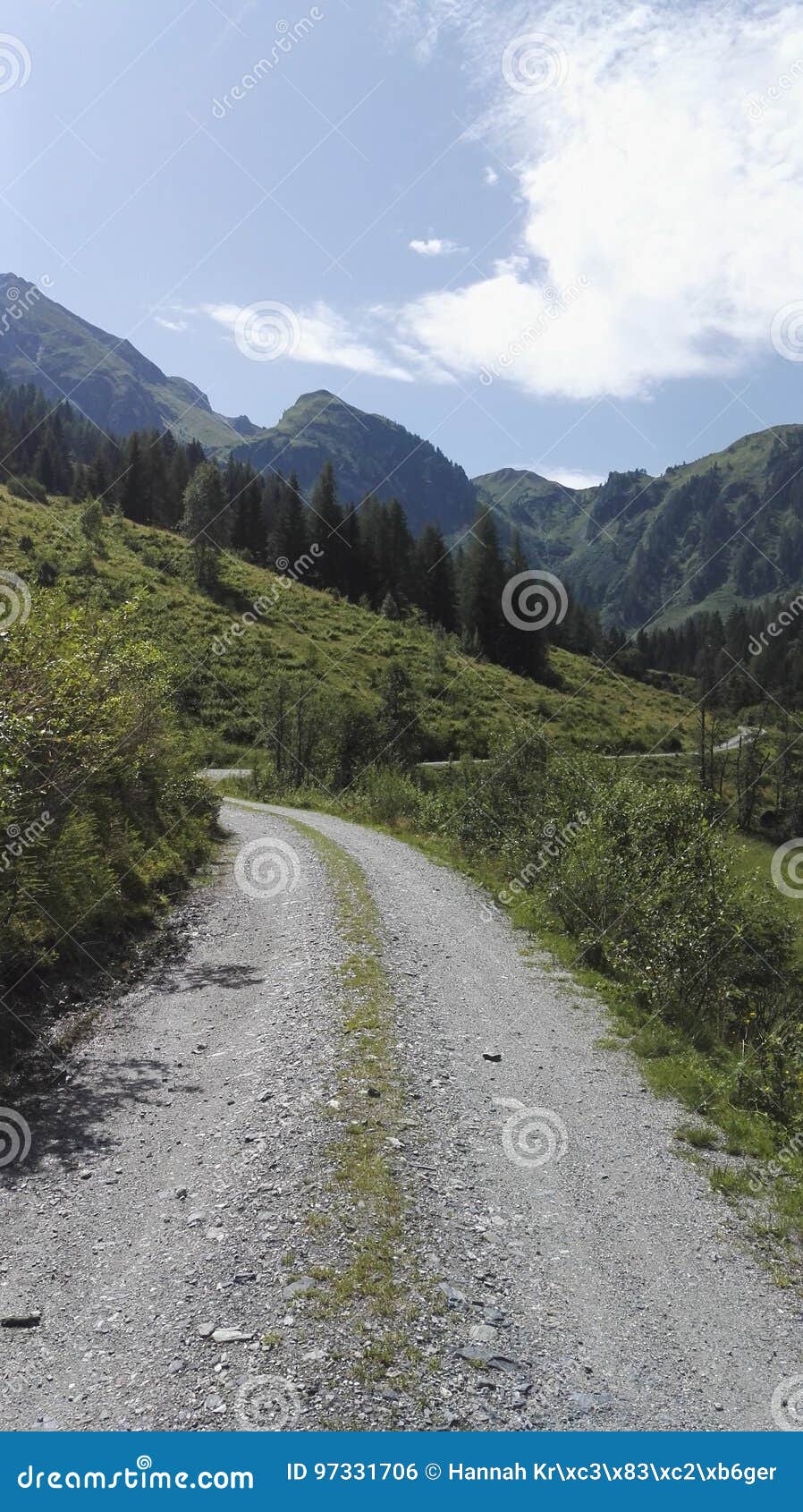 Hiking way stock photo. Image of mountains, nature, hiking - 97331706