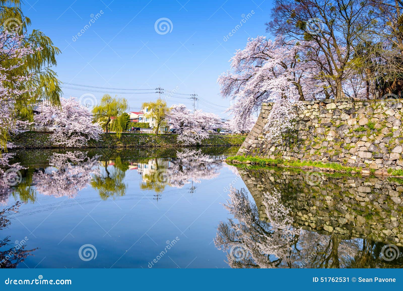 Hikone Castle Moat stock image. Image of historic, moat - 51762531