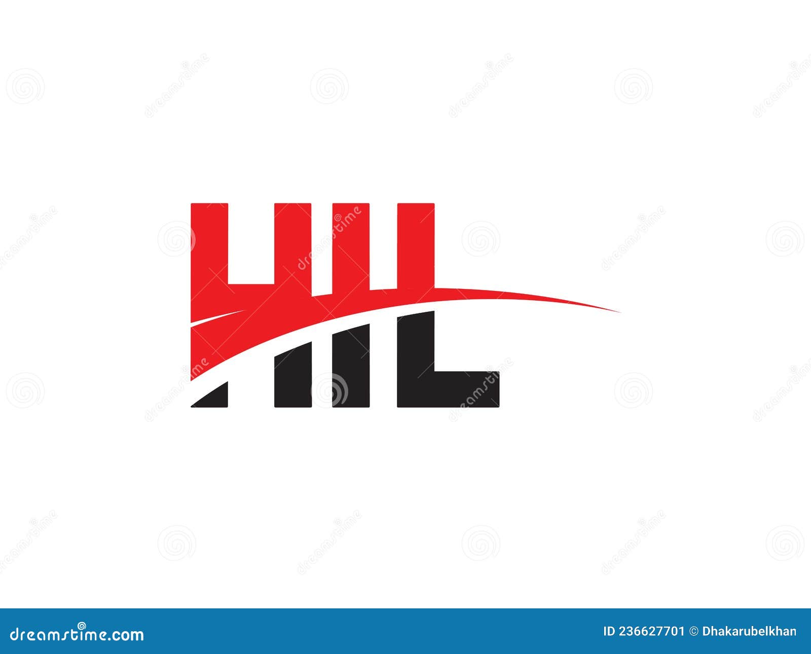 HIL Letter Initial Logo Design Vector Illustration Stock Vector ...