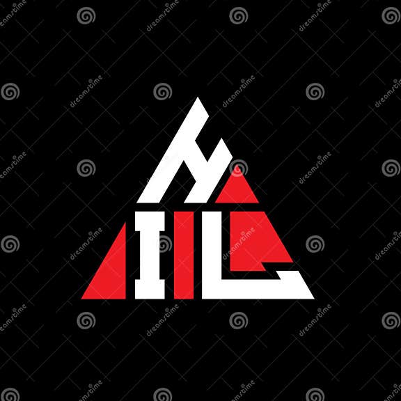 HIL Triangle Letter Logo Design with Triangle Shape. HIL Triangle Logo ...