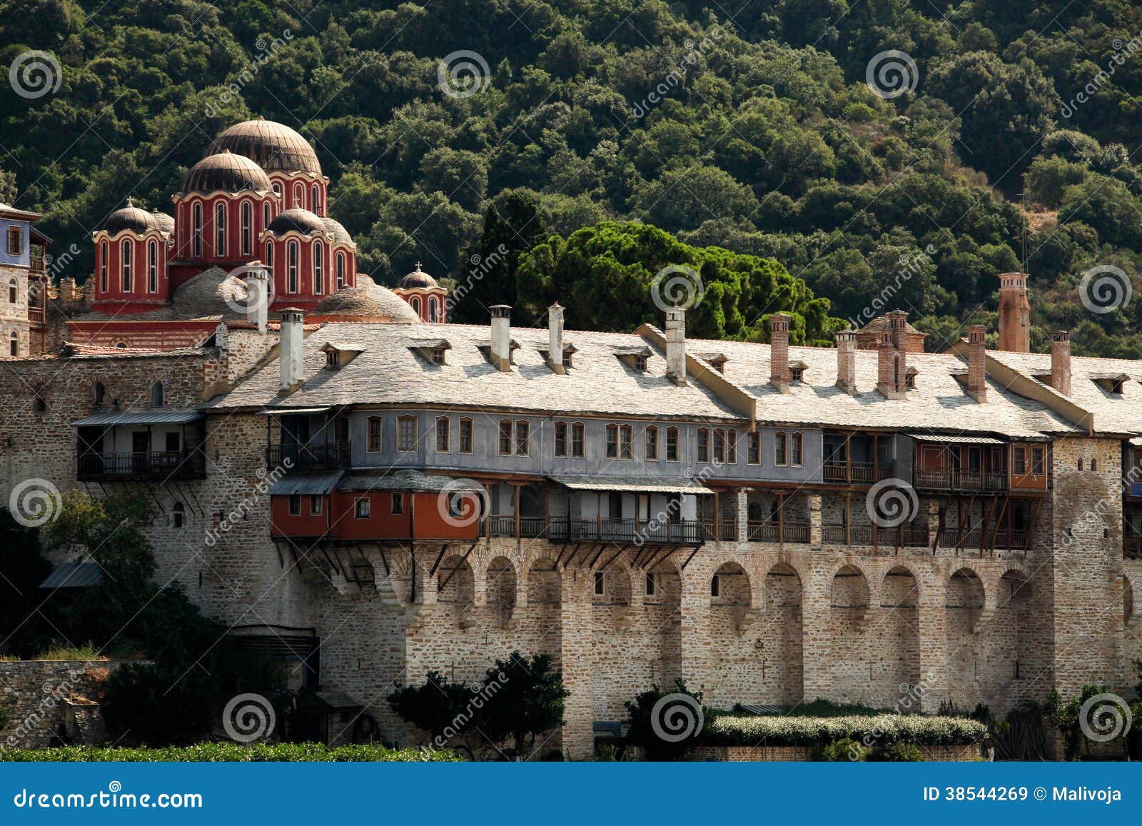 Hilandar Monastery stock image. Image of religion, serbia - 38544269