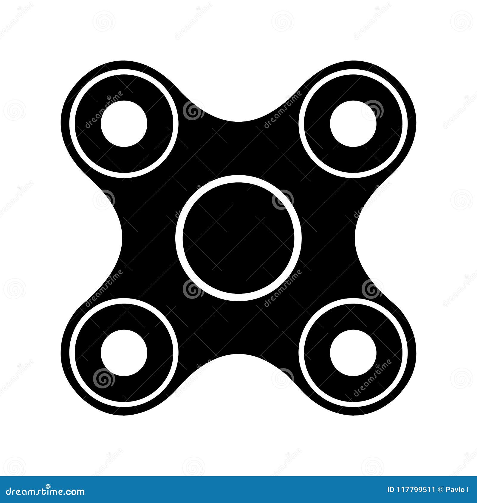 Hilandero Con Cuatro El Elemento - Vector Stock de ilustración ...