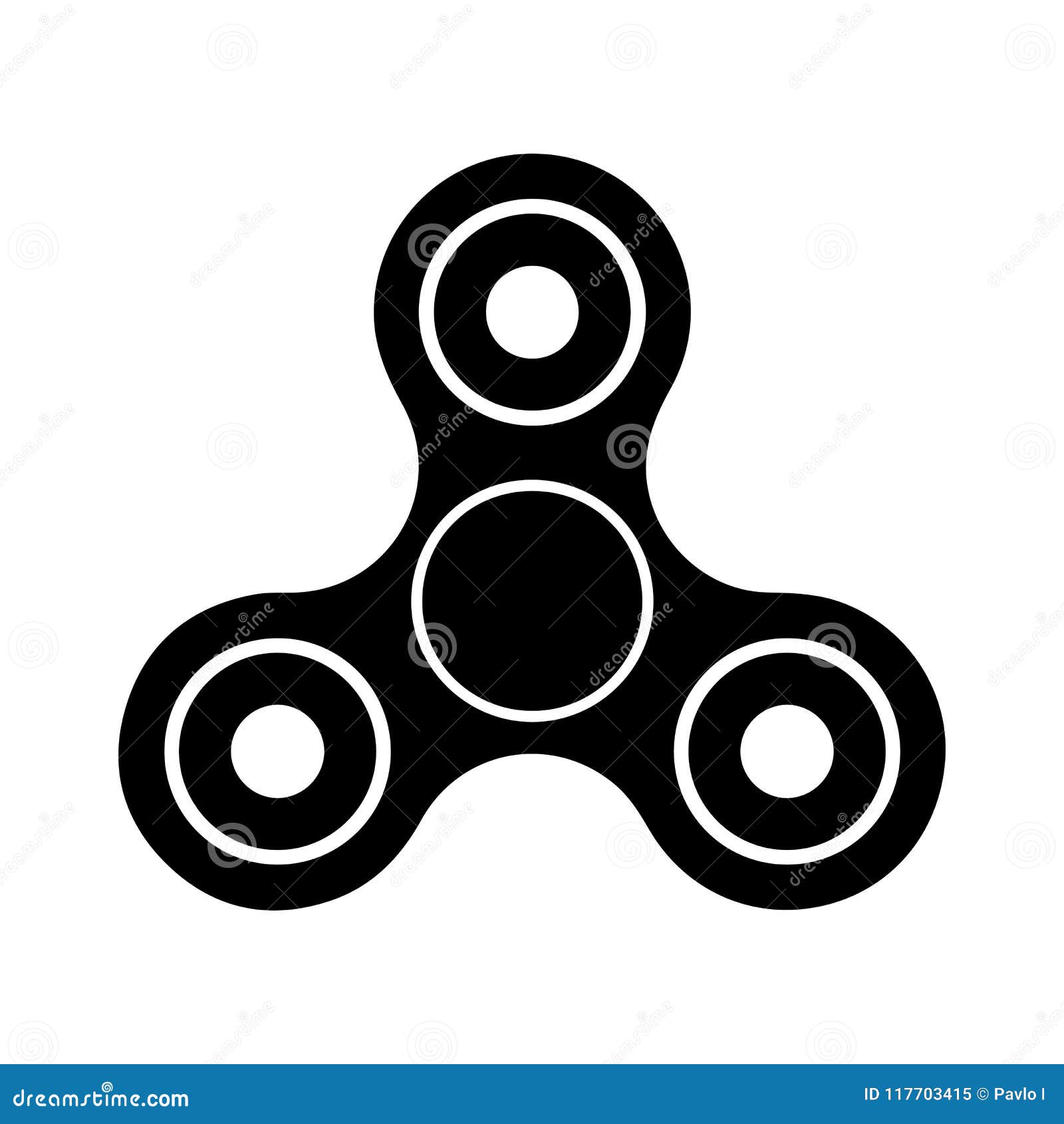 Hilandero Con Tres El Elemento - Vector Stock de ilustración ...