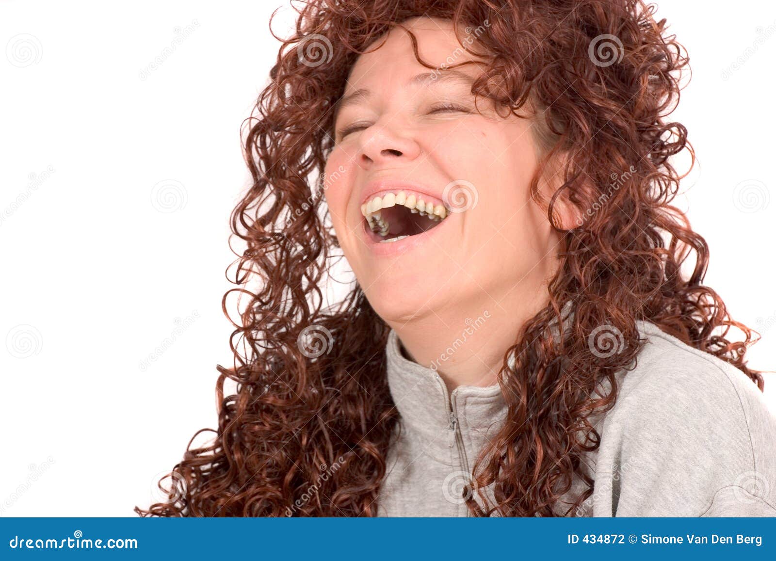 Hilarious stock photo. Image of female, laughing, curls - 434872