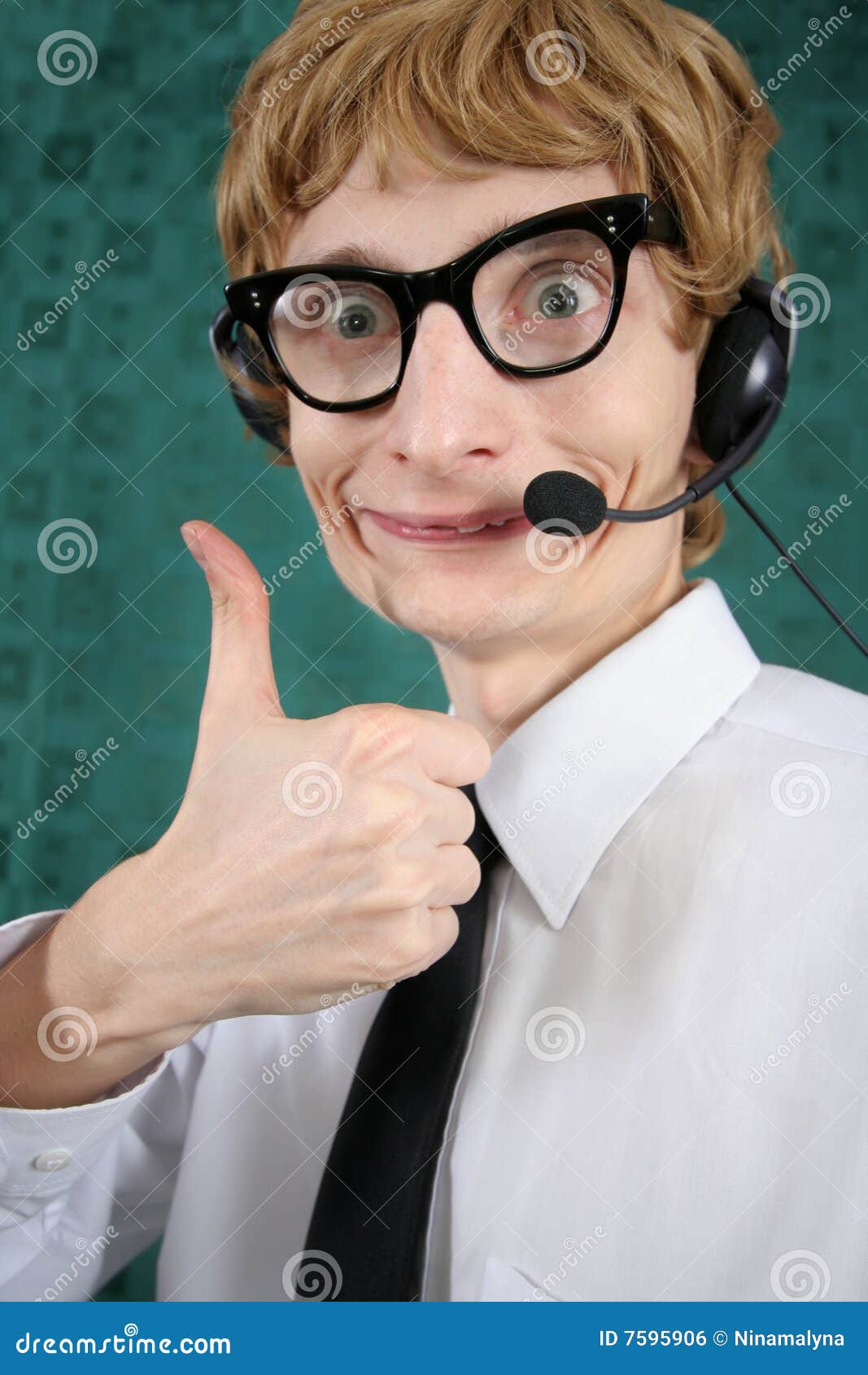 Hilarious customer service stock photo. Image of headphones - 7595906