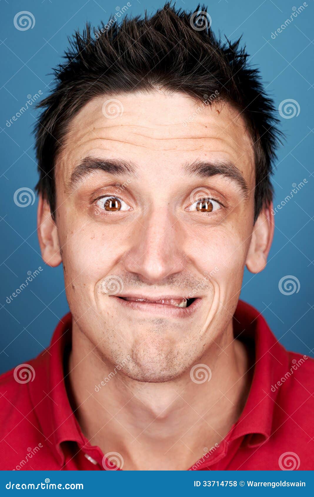 Hilarious face stock photo. Image of adult, eyes, emotion - 33714758