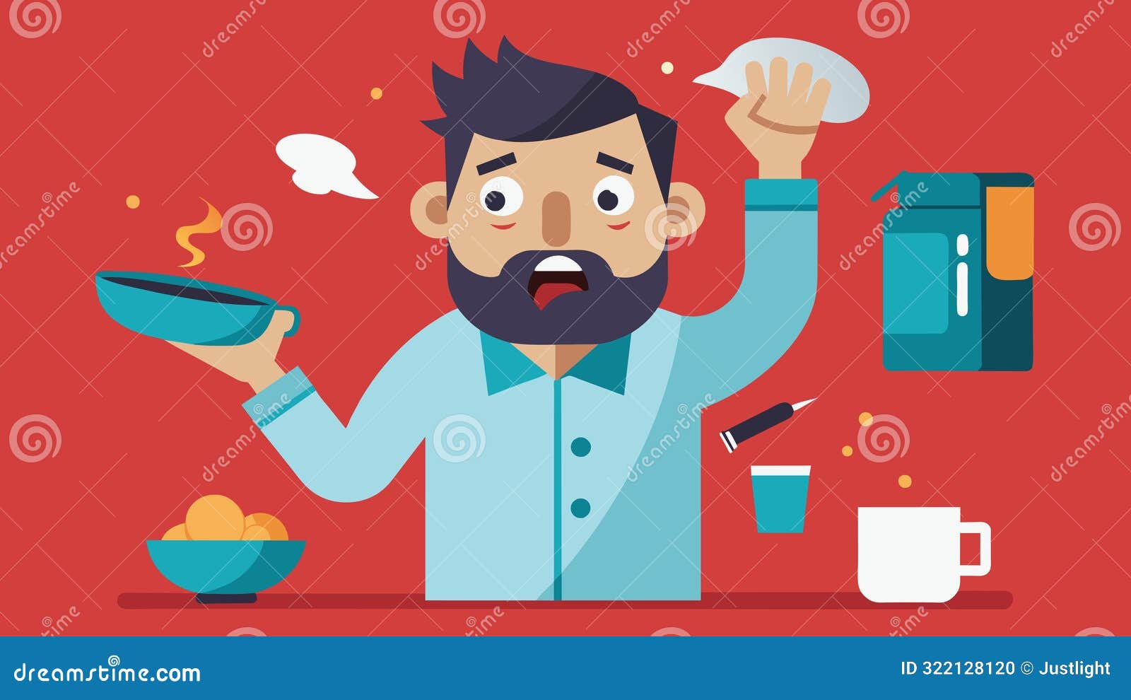 A Hilarious Reimagining of the Artists Morning Routine Complete with ...