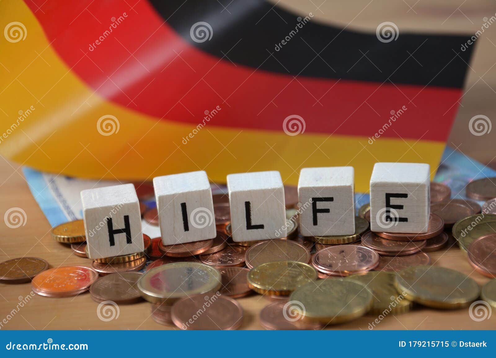 Hilfe - German Word for Help Stock Image - Image of fund, emergency ...