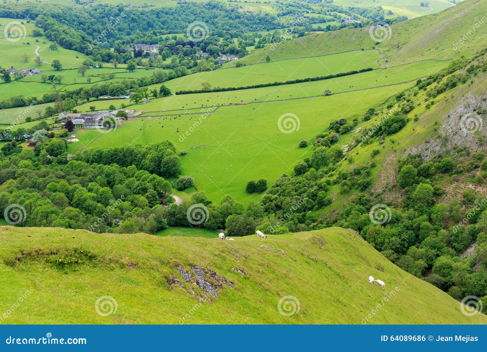 Hill countryside meadows stock photo. Image of beautiful - 64089686