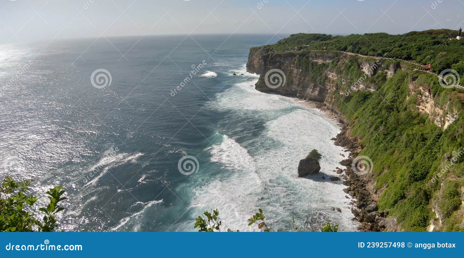 Hill Cliff View from Uluwatu Temple Stock Photo - Image of wave, cove ...