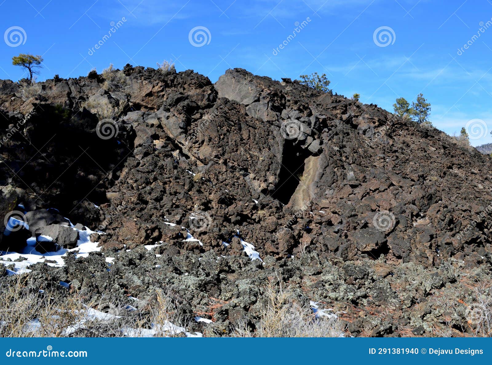 Hill Made of Lava Rock and Lava Flow Stock Photo - Image of lavafield ...