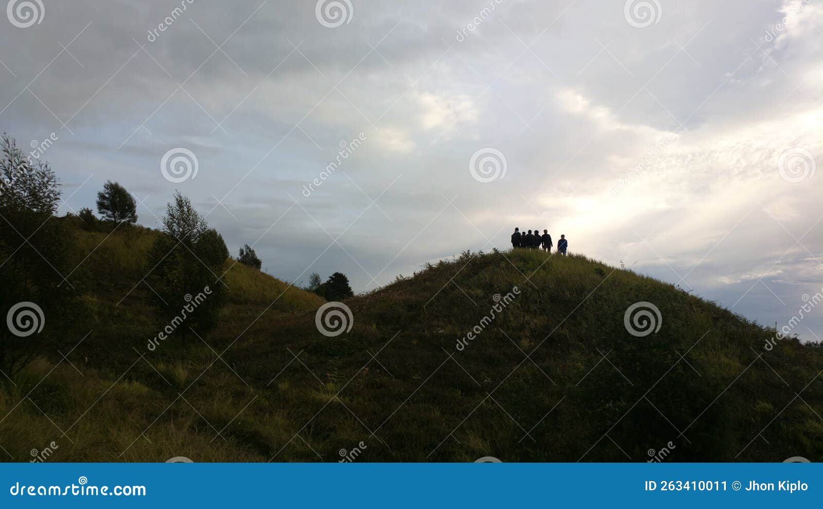 Hill Scene stock image. Image of grass, view, landscape - 263410011