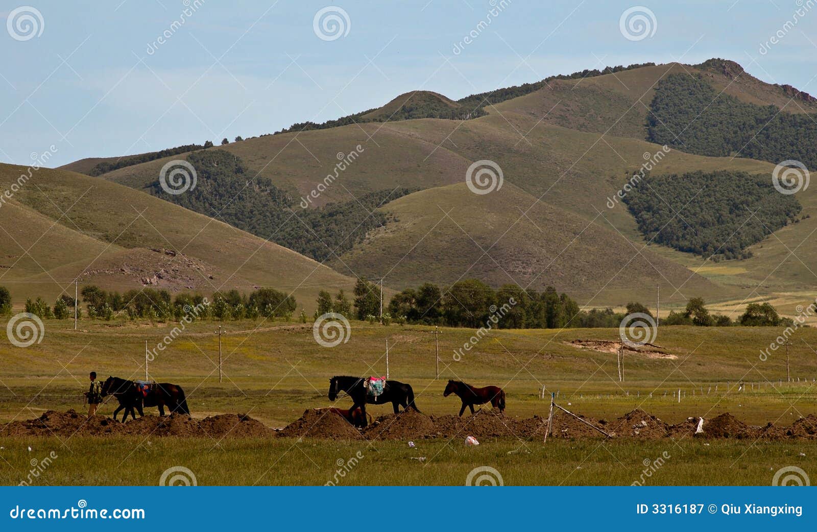 Hill scenery stock image. Image of china, blueness, beauty - 3316187