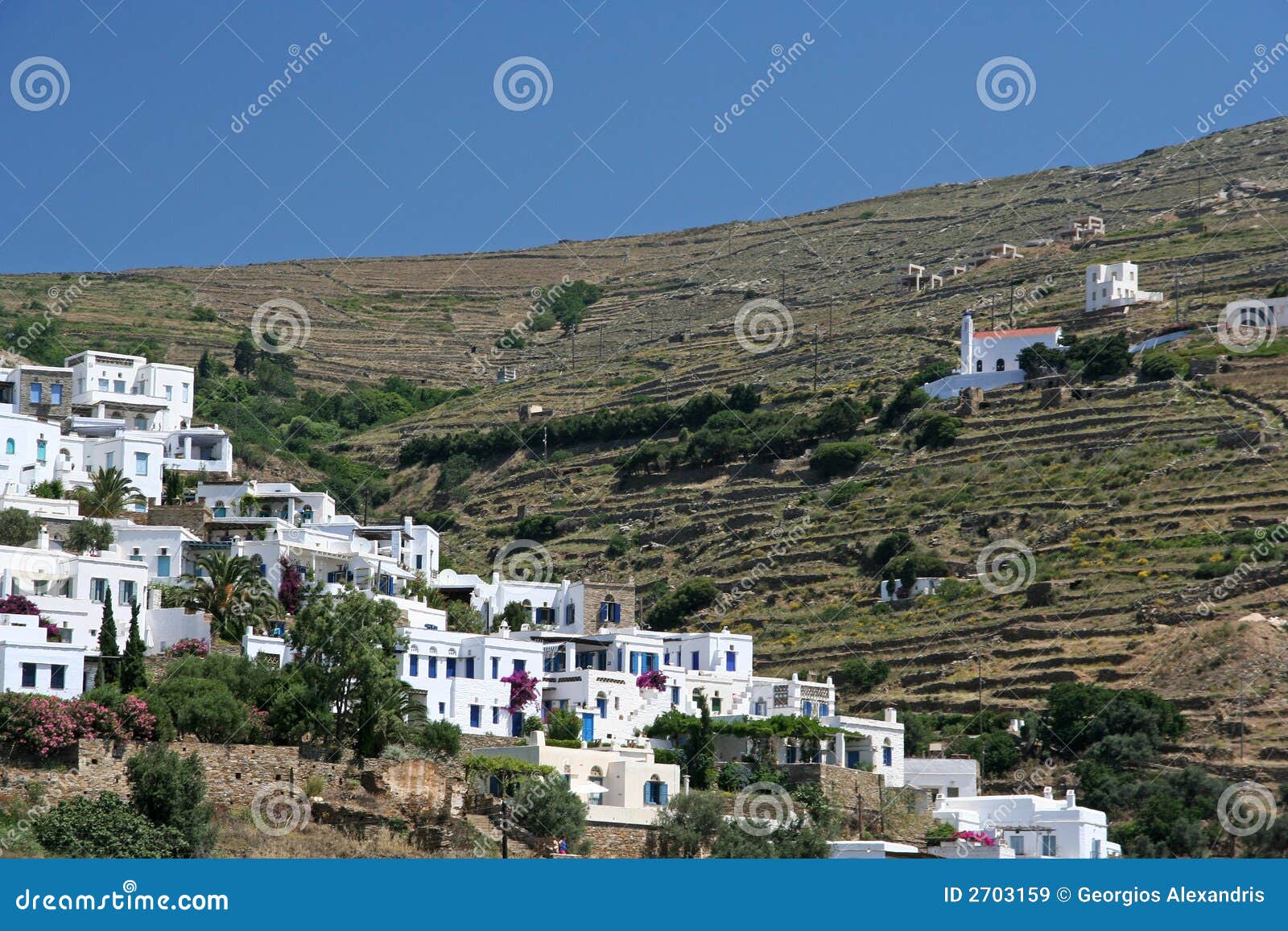 Hill-Side Island Village stock image. Image of mountain - 2703159