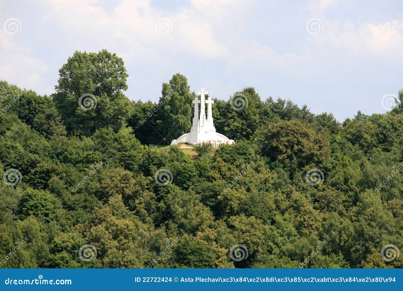 Hill of Three Crosses, Vilnius, Lithuania Stock Photo - Image of faith ...