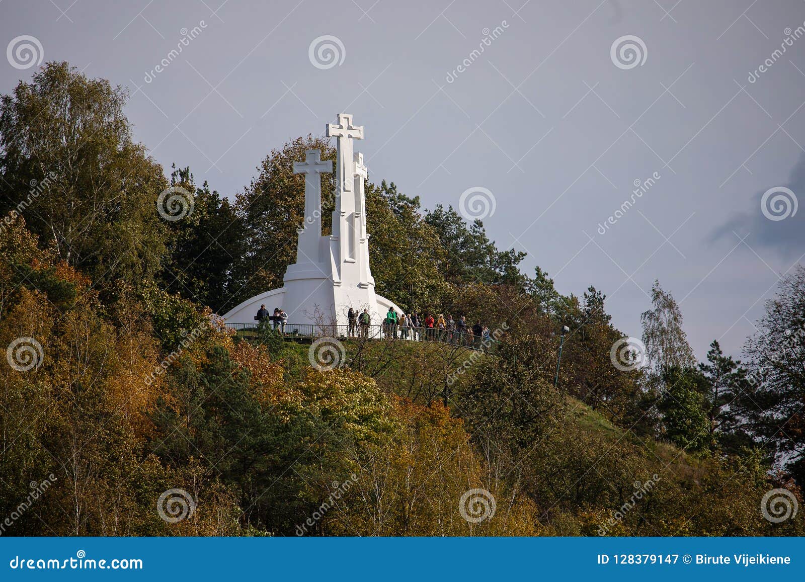 Hill of the Three Crosses in Vilnius Editorial Photography - Image of ...
