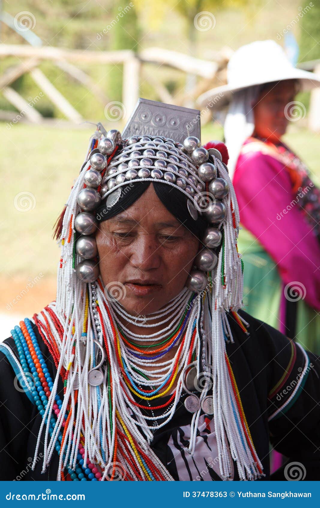 Hill tribe editorial stock photo. Image of headdress - 37478363