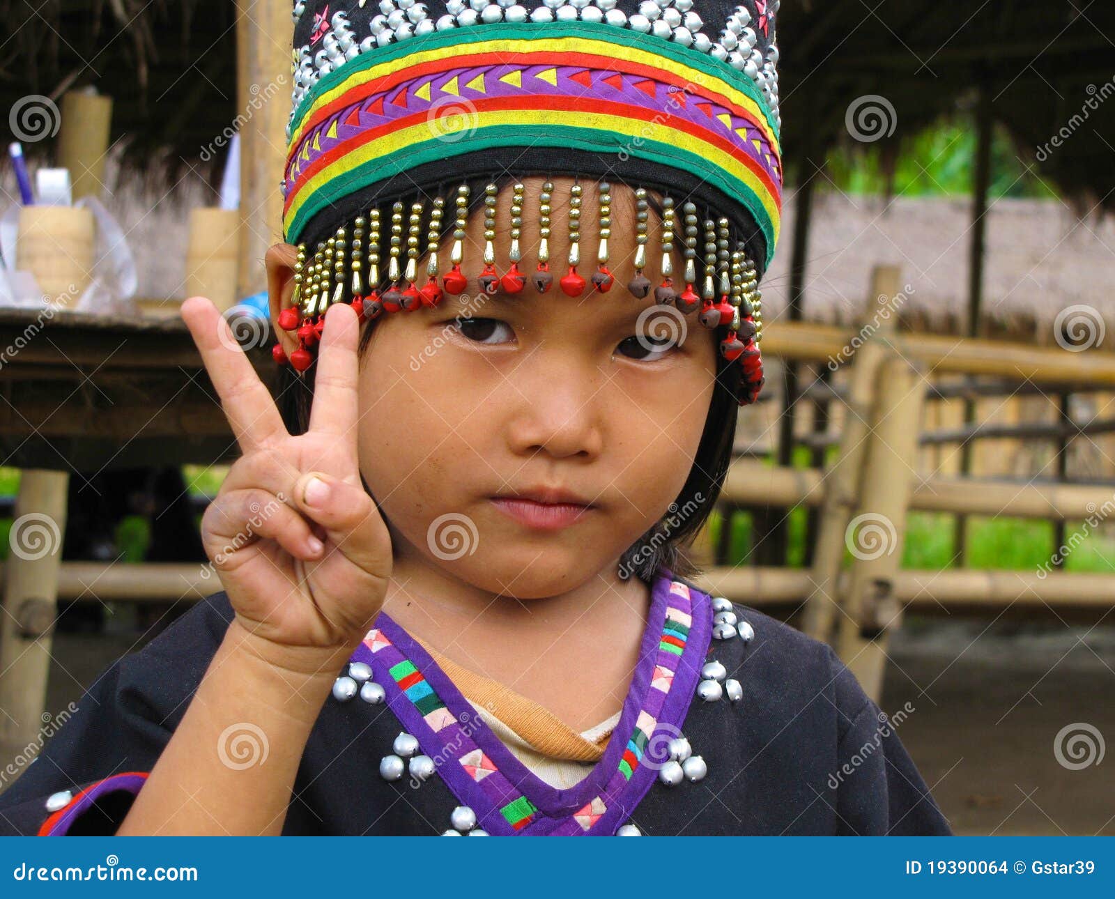 Hill Tribe Child Wanting Peace Editorial Stock Image - Image of tribe ...