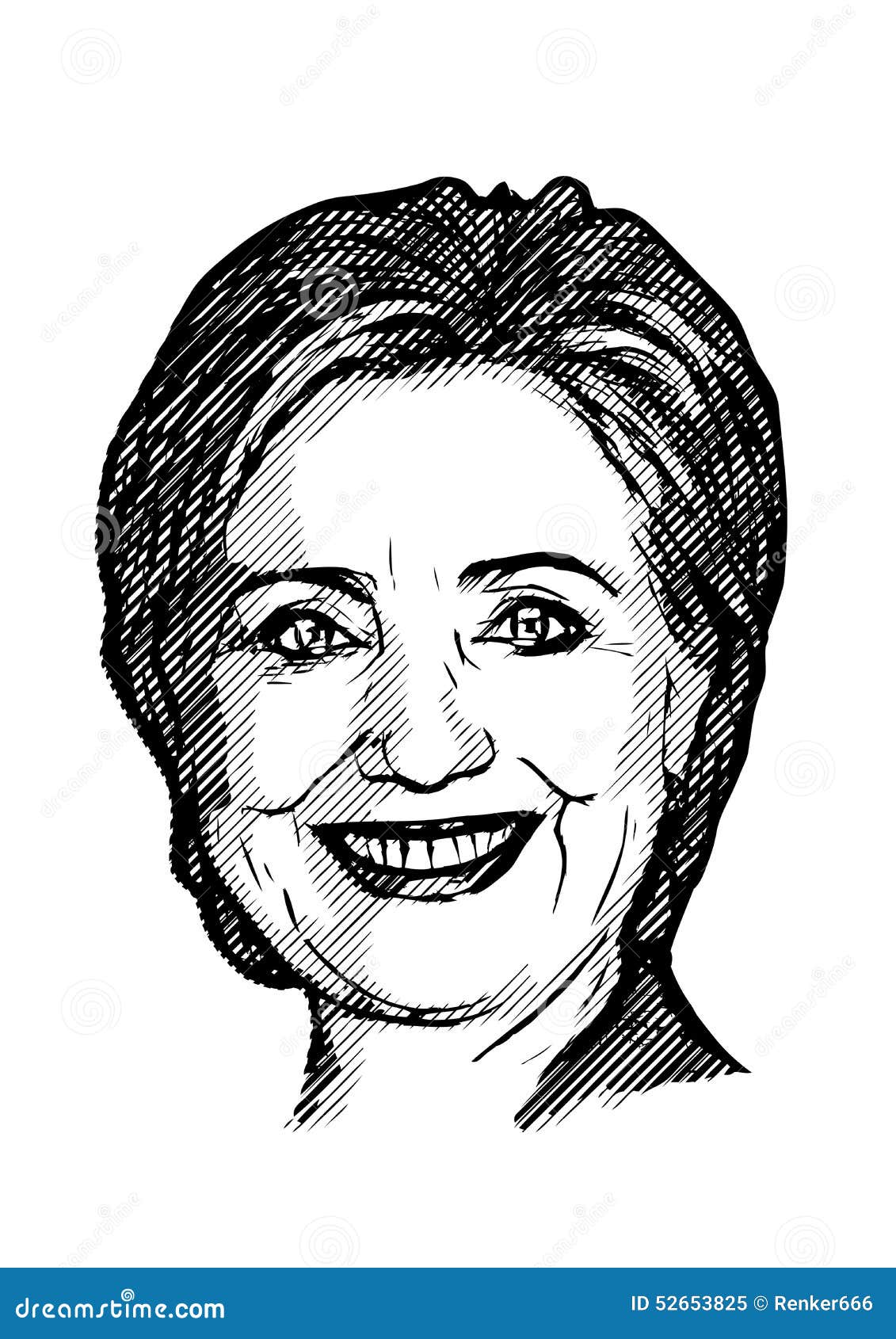 Hillary Clinton Caricature Stock Illustration | CartoonDealer.com #65402194