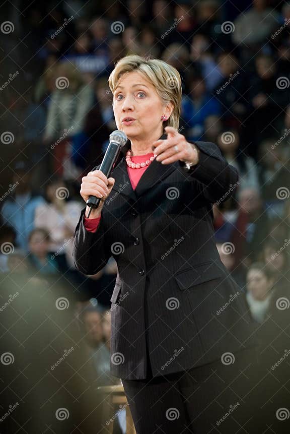 Hillary Clinton - Vertical Pointing Editorial Stock Photo - Image of ...