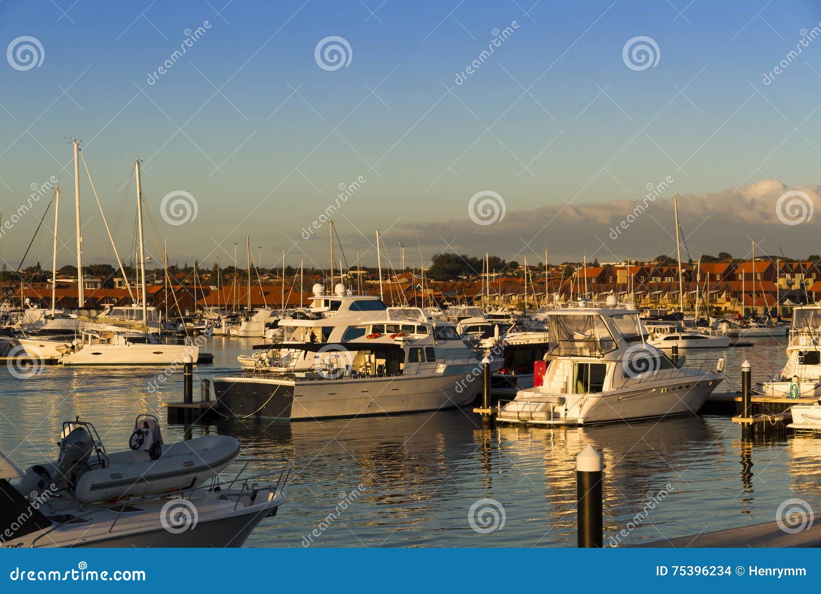 Hillarys Boat Harbour stock photo. Image of holiday, western - 75396234
