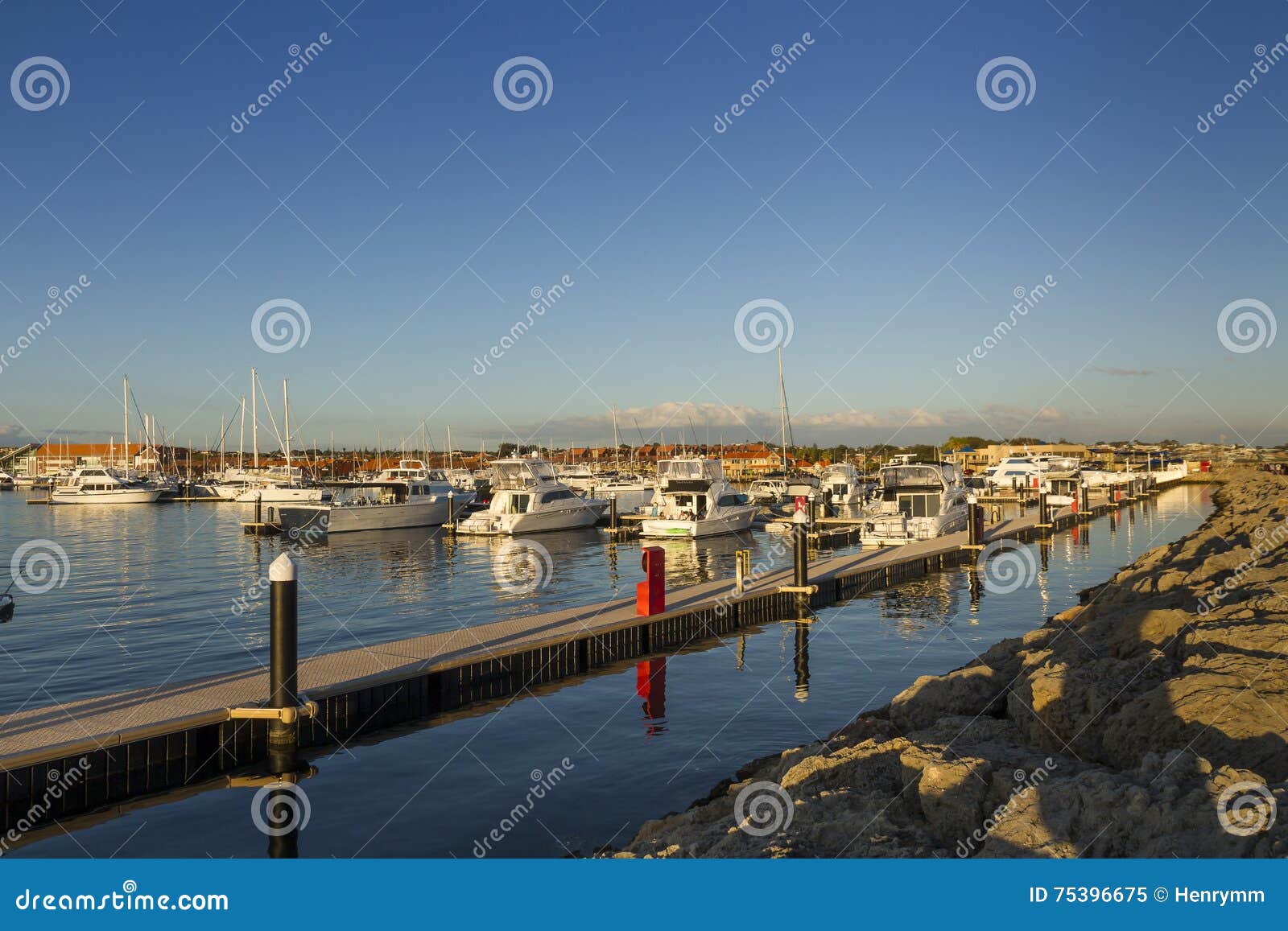 Hillarys Boat Harbour stock image. Image of leisure, australia - 75396675