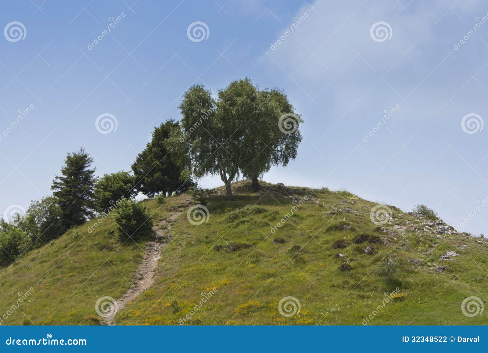 Hillock stock photo. Image of mountaineer, hill, earth - 32348522