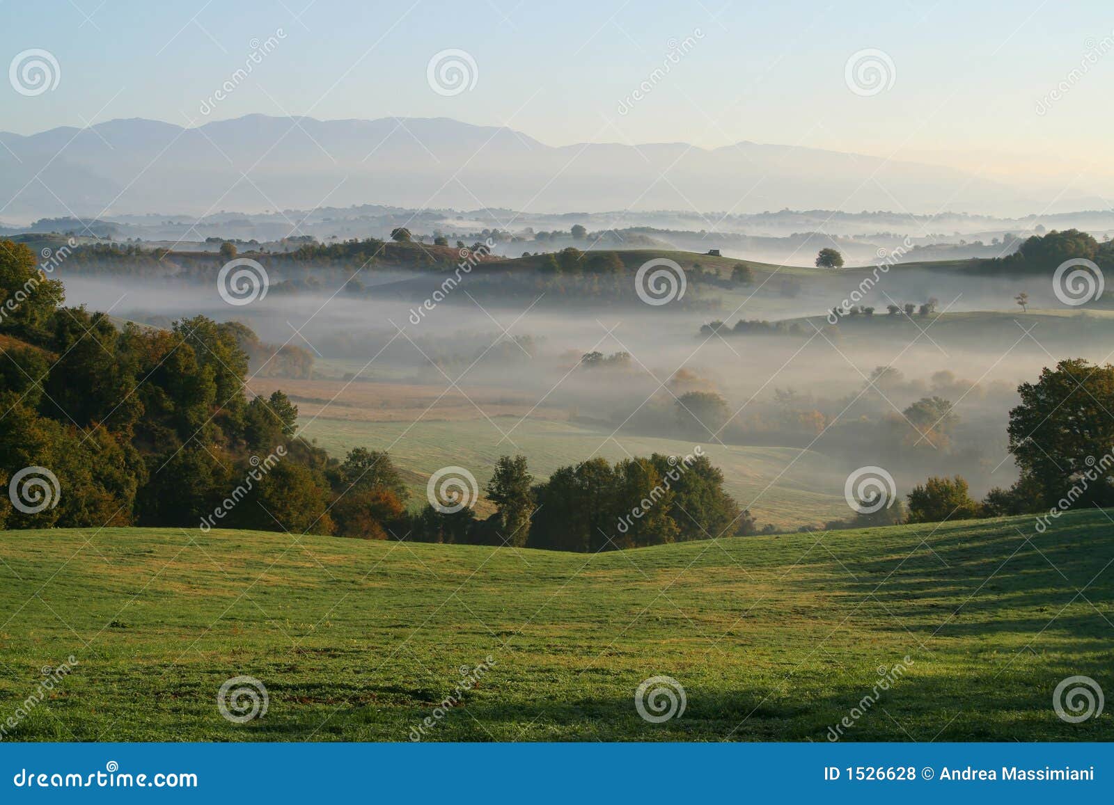 Hills and fog stock photo. Image of mist, clear, hill - 1526628