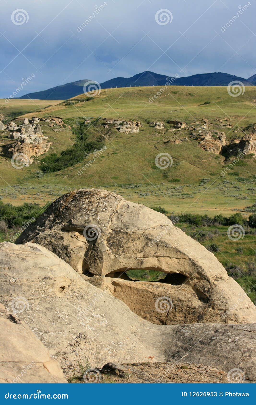 Hills, Humps and Coulees stock image. Image of alberta - 12626953