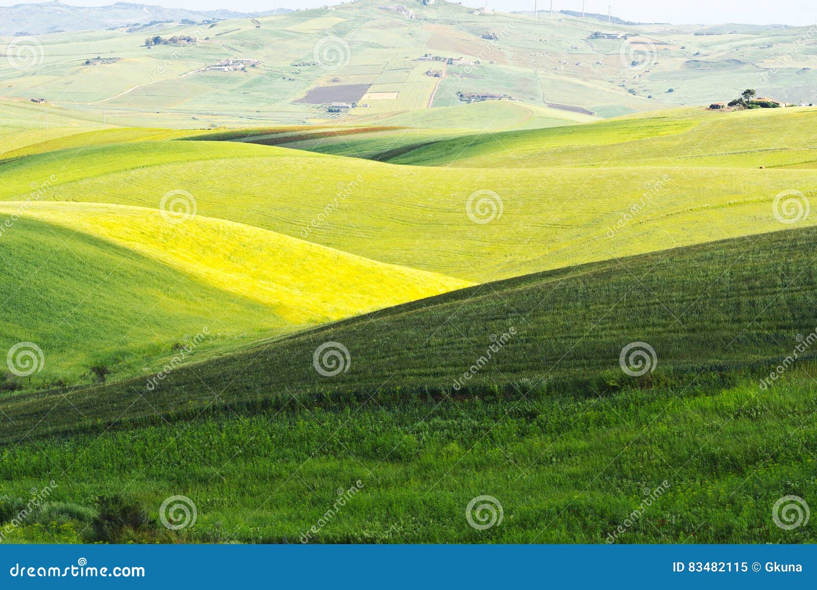 Hills of Sicily stock image. Image of italian, farmland - 83482115