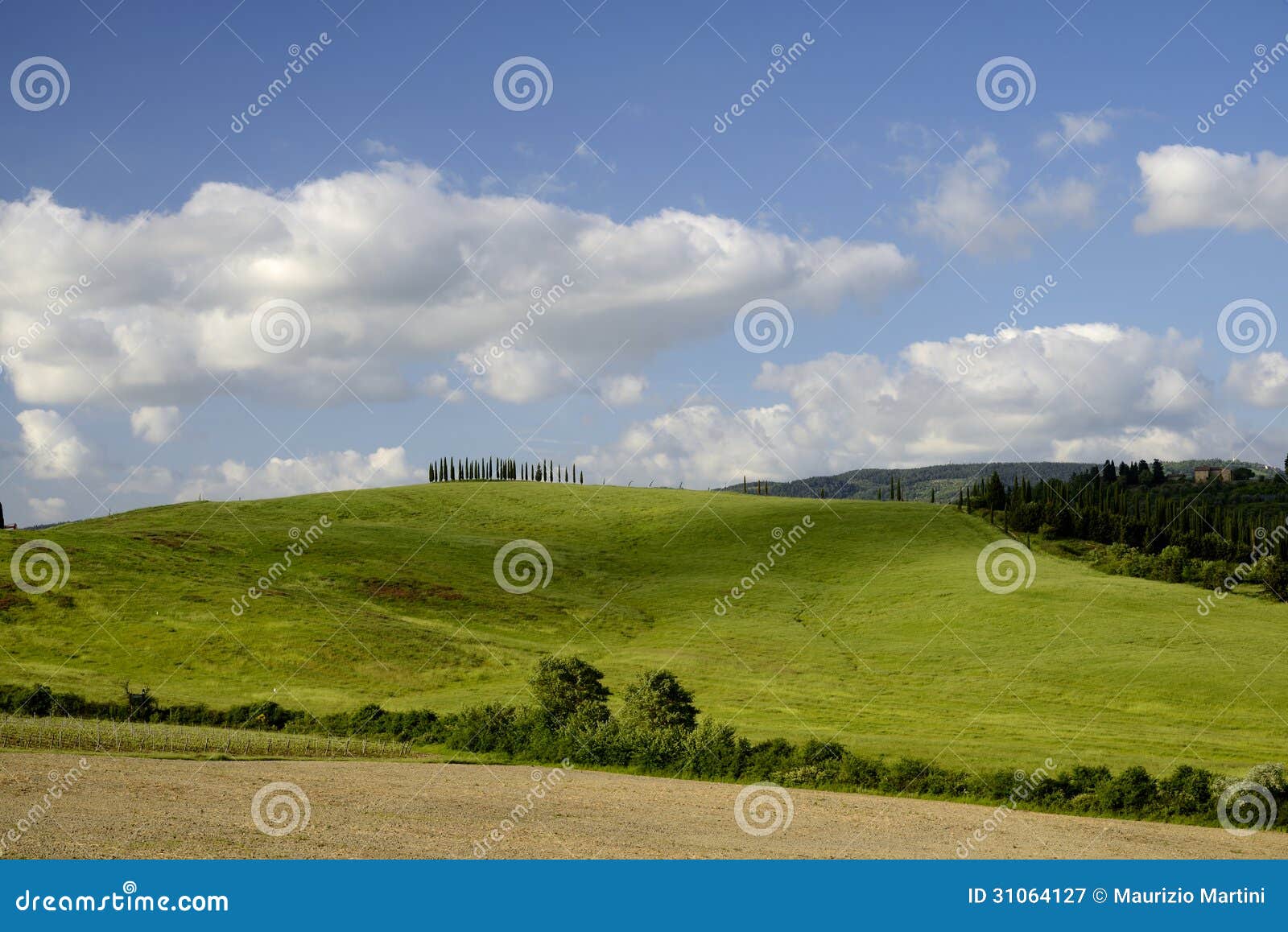 Hills in spring stock image. Image of grass, fall, countryside - 31064127