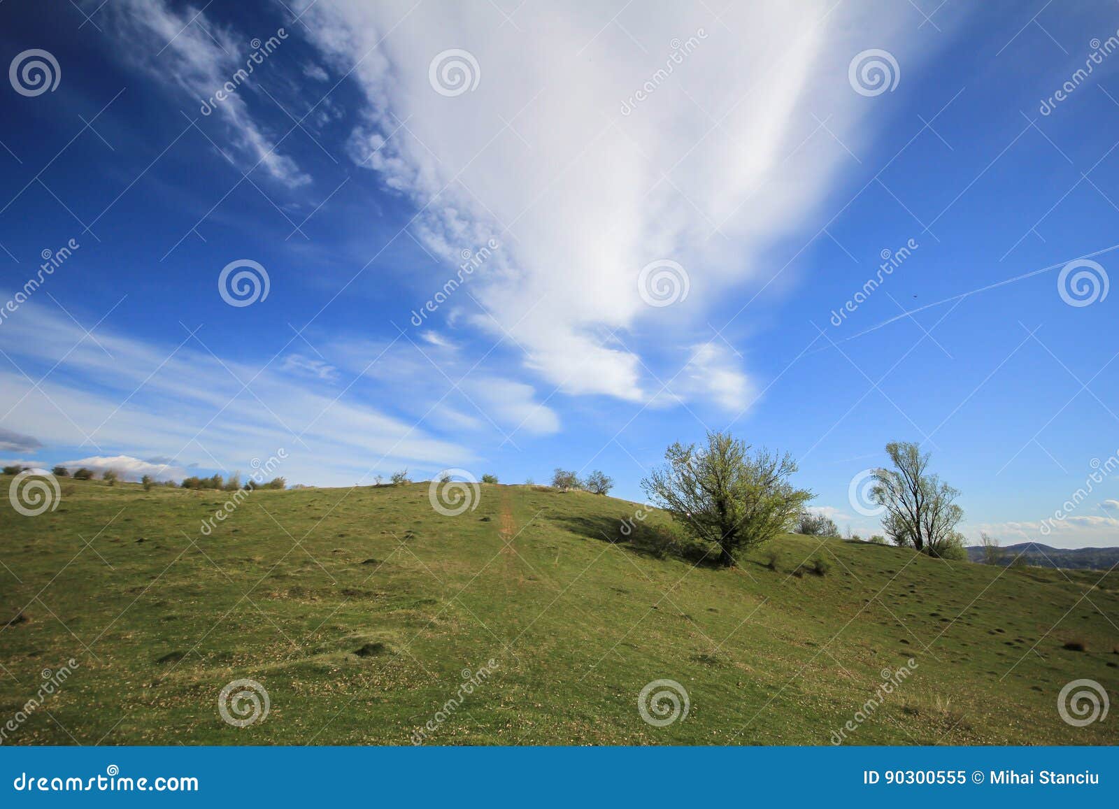 Hills in the spring stock image. Image of countryside - 90300555