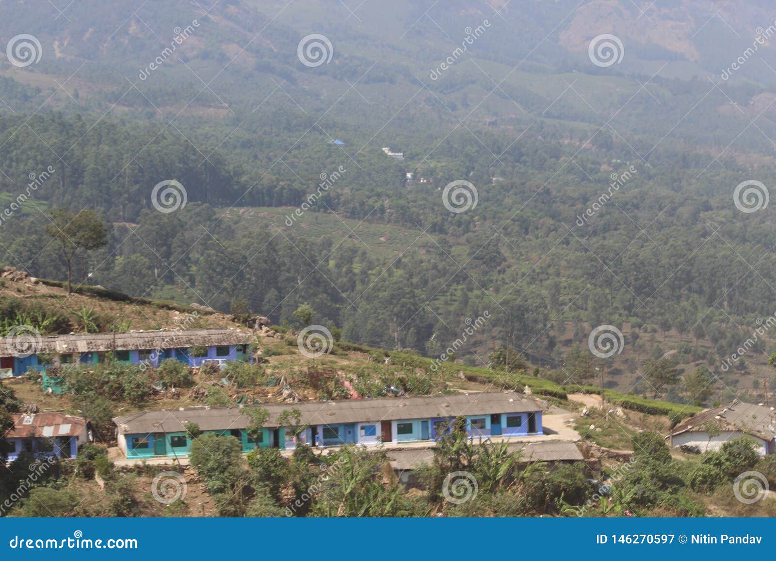 Hills view in Kerala stock image. Image of trees, hills - 146270597