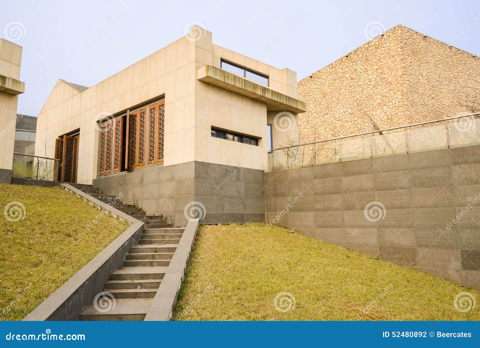 Hillside Buildings in Spring Afternoon Stock Photo - Image of sichuan ...