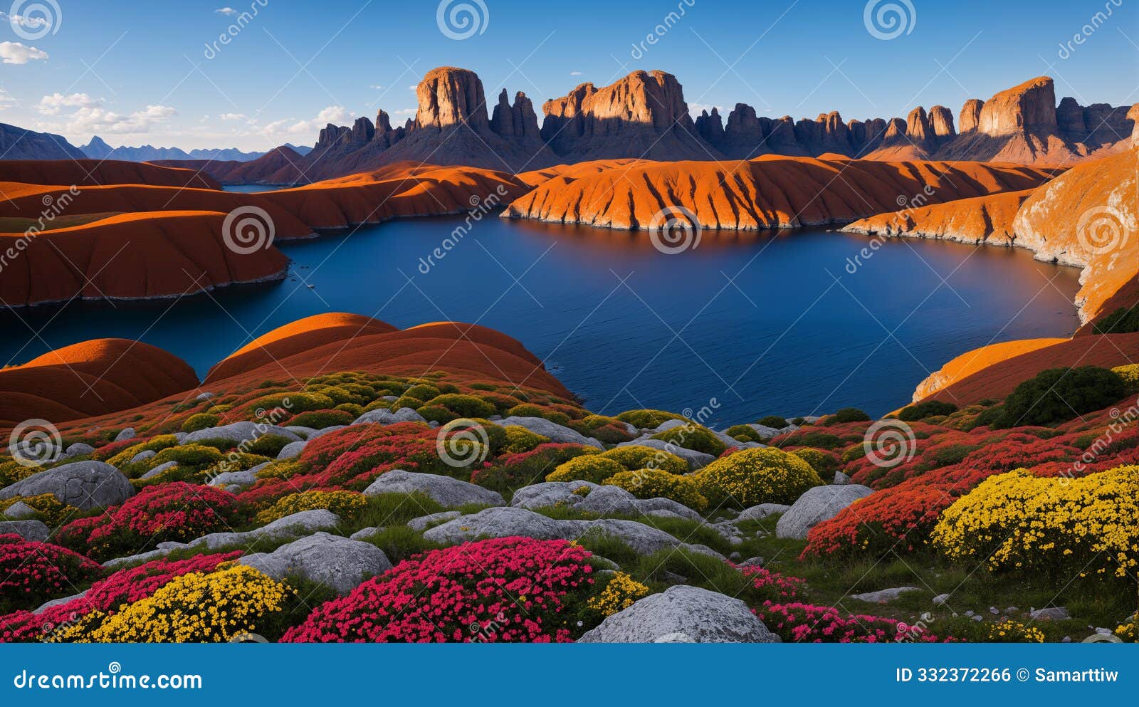 A Hillside Covered In Colorful Slum Houses In The Creative AI Royalty ...