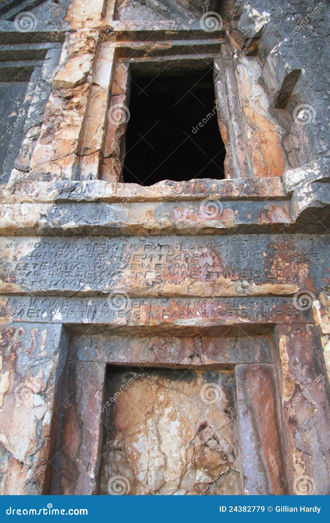 Hillside Tomb stock image. Image of writing, likian, lycian - 24382779
