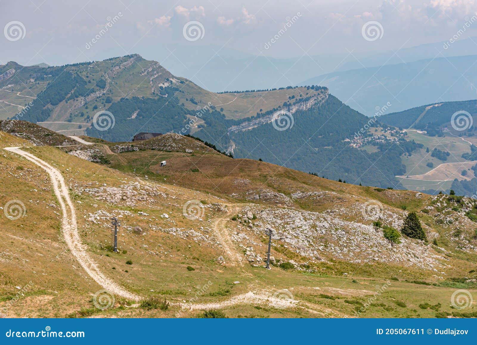Hilltop of Monte Baldo in Italy Stock Image - Image of mountain, cliff ...