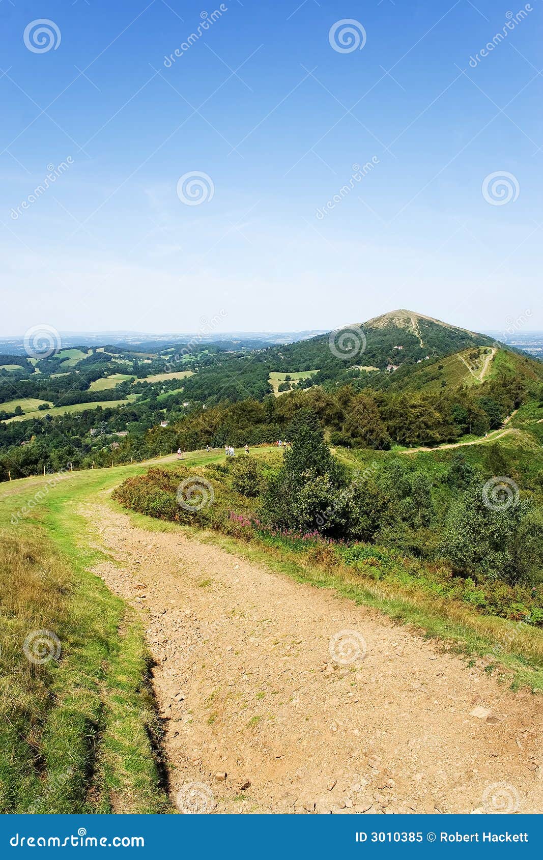 Hilltop path stock image. Image of walkers, malvern, rural - 3010385