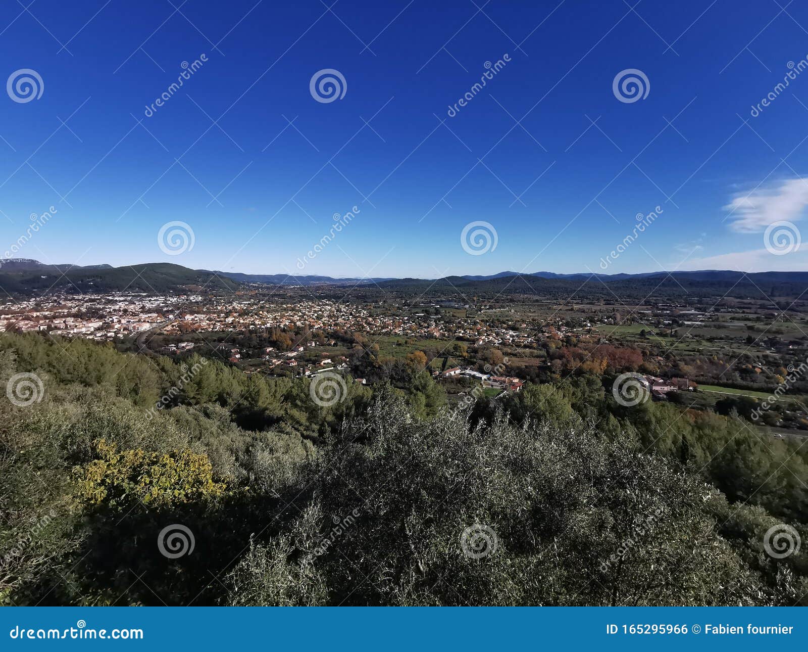 Hilltop view blue sky stock photo. Image of hilltop - 165295966