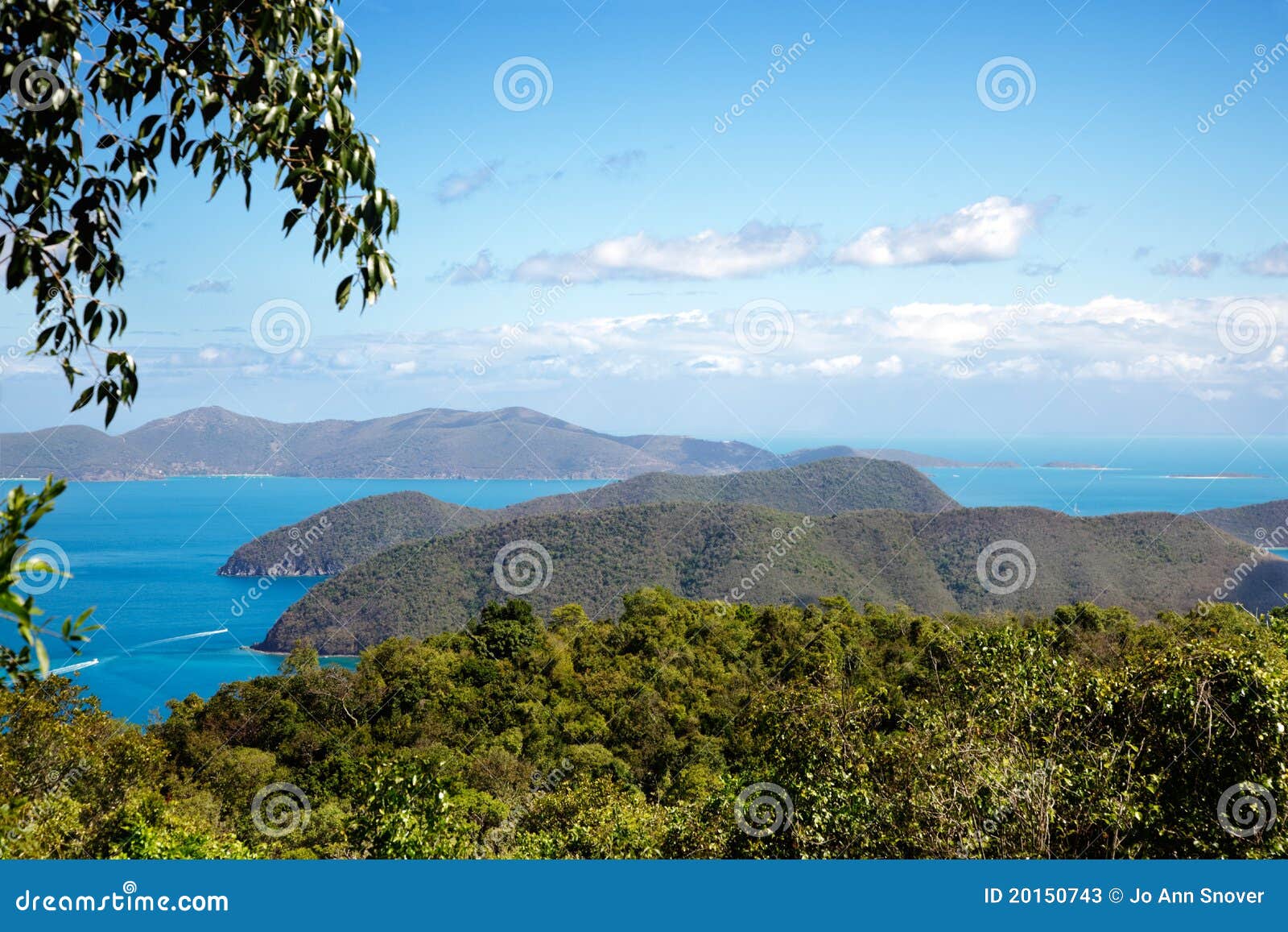 Hilltop View Virgin Islands Stock Image - Image of caribbean, islands ...